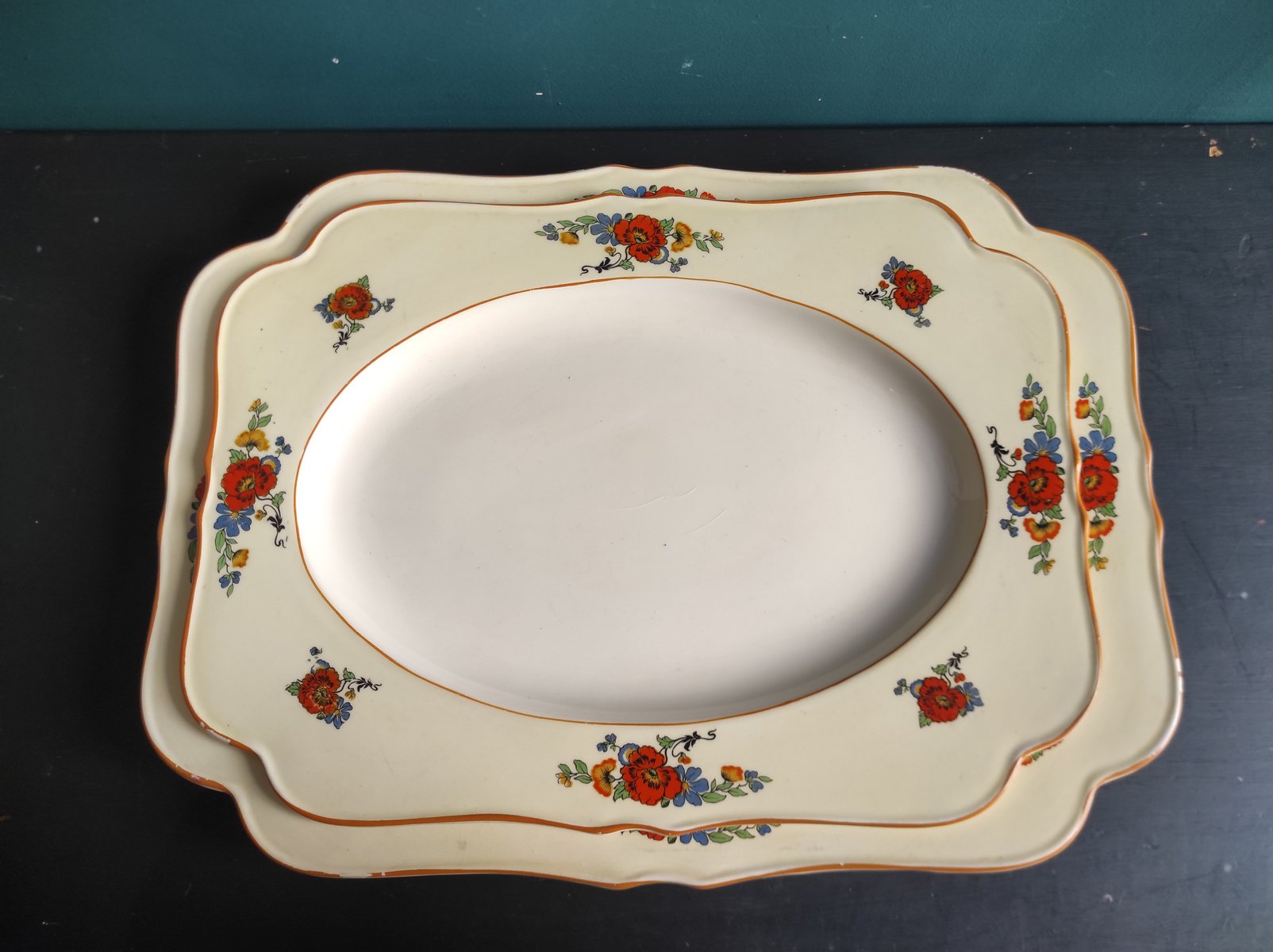 Vintage English Serving Plates from Crown Ducal, 1950s, Set of 2 for ...