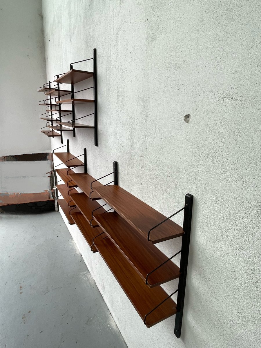 Hanging and Modular Bookcase by Fraber, 1960s for sale at Pamono