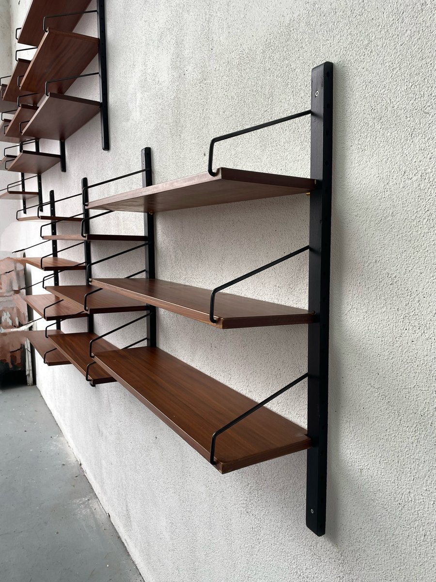Hanging and Modular Bookcase by Fraber, 1960s for sale at Pamono