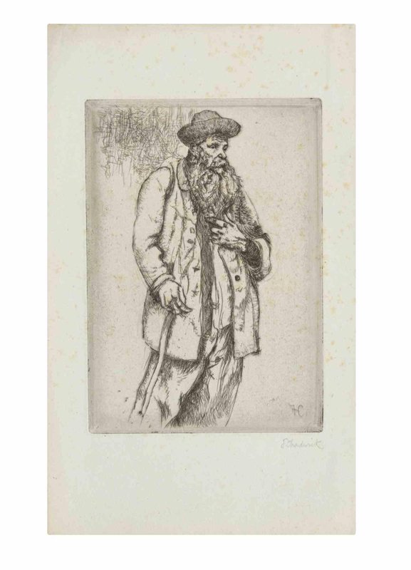 Francis Brooks Chadwick, Portrait of Man, Etching, 1915 for sale at Pamono
