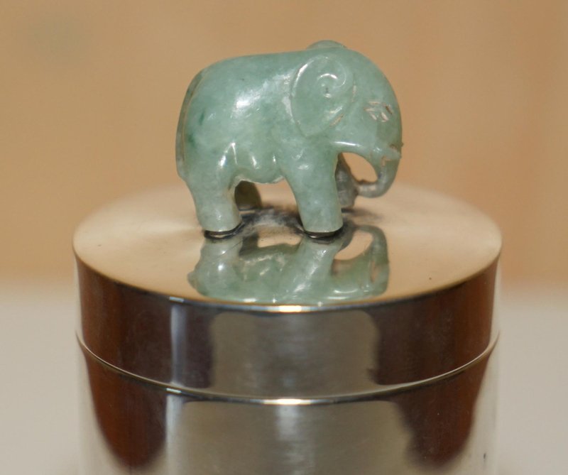 Antique Chinese Sterling Silver Pot for sale at Pamono