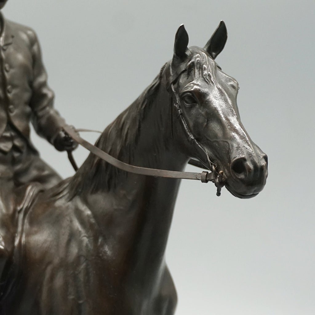 Walter Roche, Before the Hunt, Bronze Sculpture, 1881 for sale at Pamono