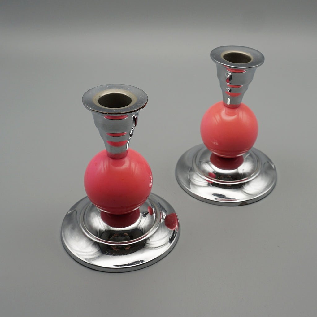 Art Deco Style Candlesticks, Set of 2 for sale at Pamono