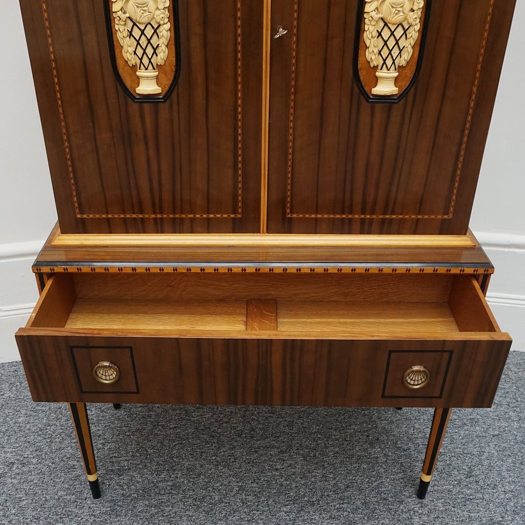 Art Deco Cabinet on Tapered Legs in Australian Walnut, 1940s for sale ...