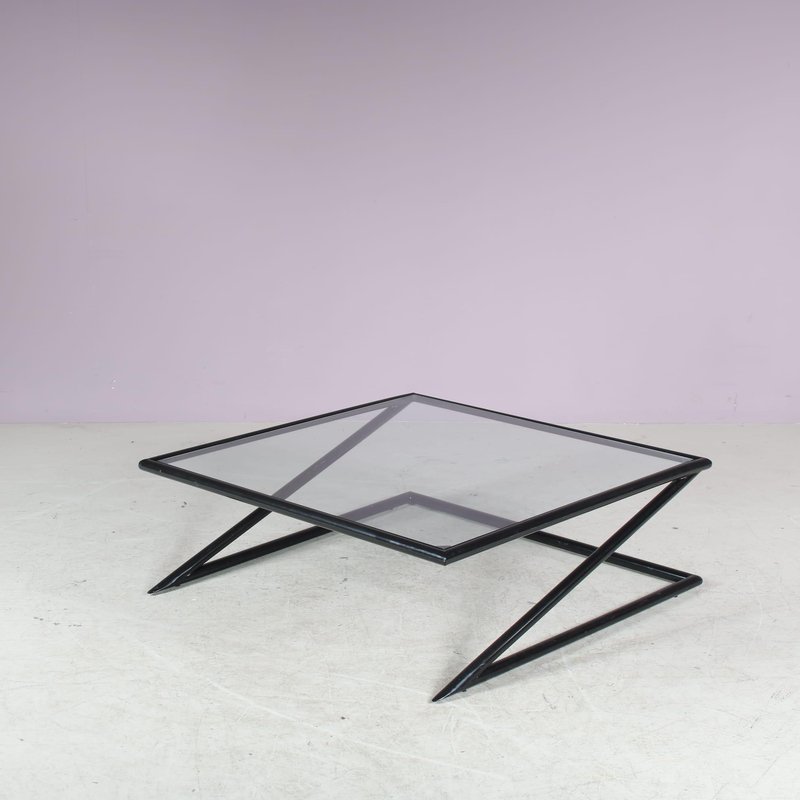 Vintage Z-Shaped Coffee Table by Harvink, 1980s for sale at Pamono