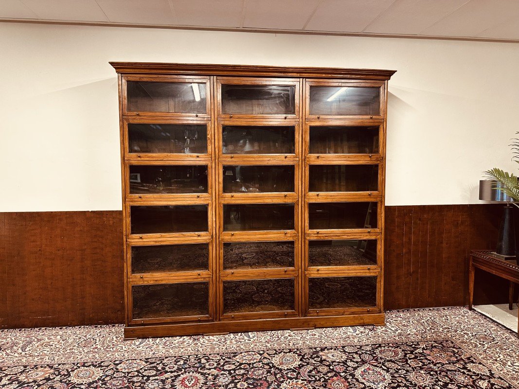 Large Antique Library Cabinet from Globe Wernicke for sale at Pamono