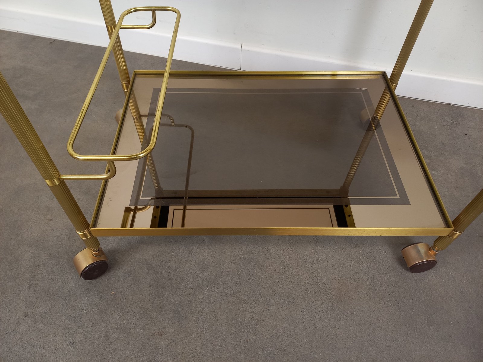 Golden Trolley on Wheels, 1980s for sale at Pamono