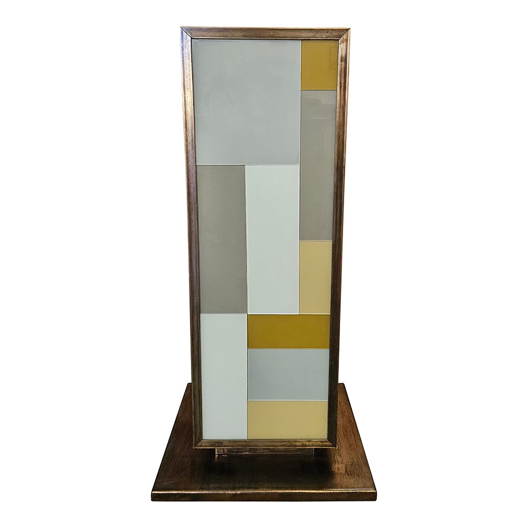 Columns in Brass and Murano Glass, 1980s, Set of 2 for sale at Pamono