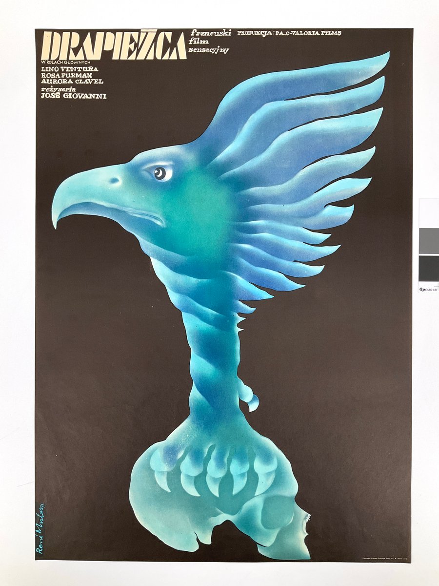 Le Rapace Film Poster after Rene Mulas, Poland, 1970s for sale at Pamono
