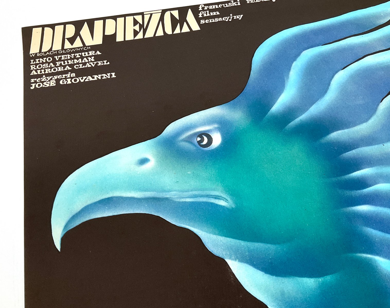Le Rapace Film Poster after Rene Mulas, Poland, 1970s for sale at Pamono