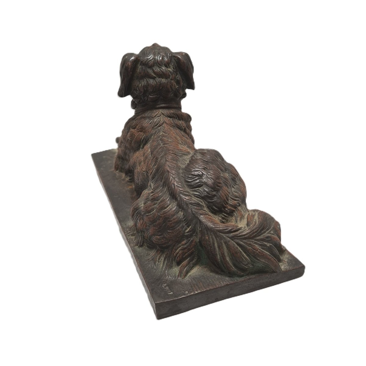 Antique Cast Iron Reclining Dog, 1850s-1900s for sale at Pamono