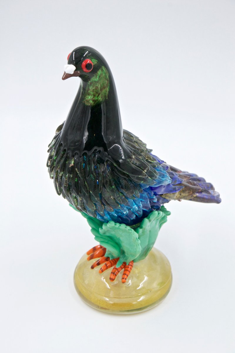 Murano Glass Pigeon, 1970s for sale at Pamono