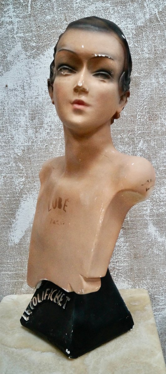 Vintage Lube Paris Le Colifichet Bust, 1930 for sale at Pamono