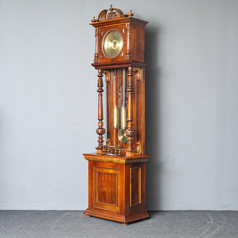 Antique Wooden Grandfather Clock for sale at Pamono