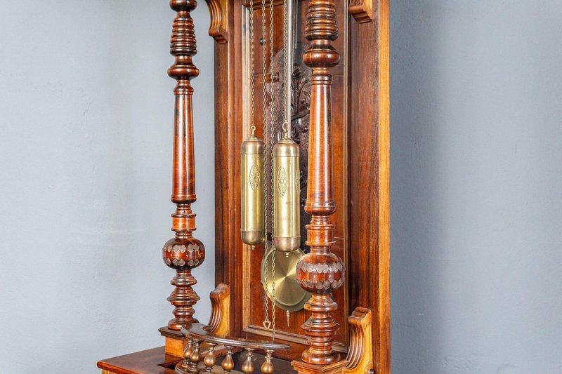Antique Wooden Grandfather Clock for sale at Pamono
