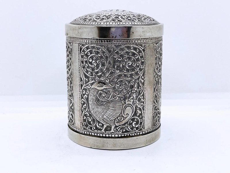 Early 20th Century Colonial Sri Lankan Ceylon Container Tea Caddy Box ...