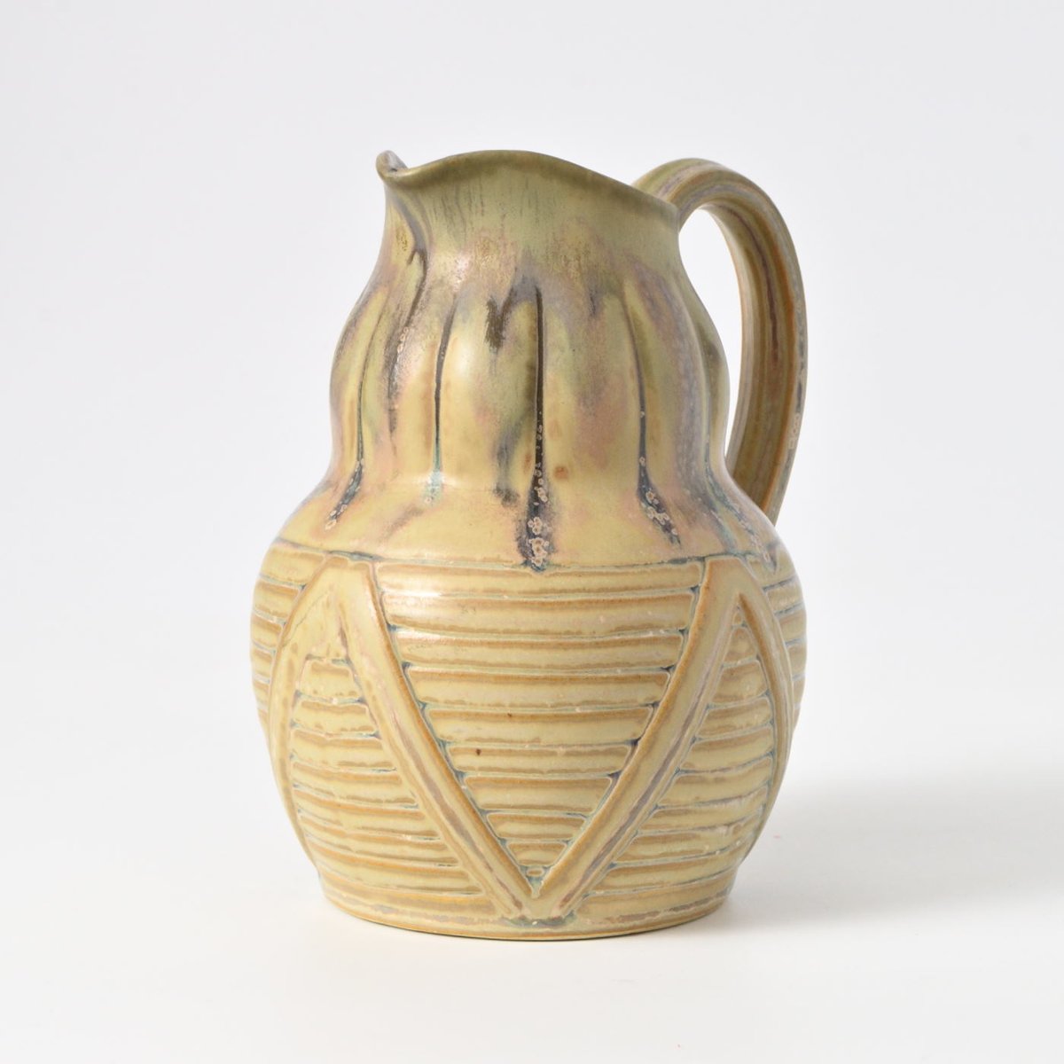 French Drip Glaze Jug from Denbac, 1920s for sale at Pamono