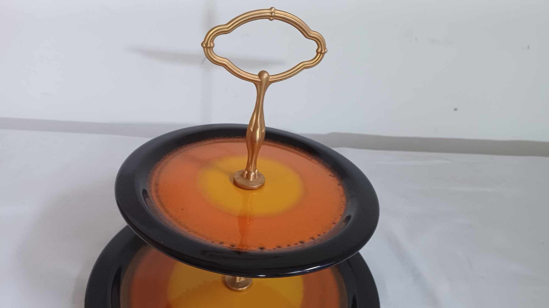 Vintage Two-Tier Ceramic Serving Stand, 1970s for sale at Pamono