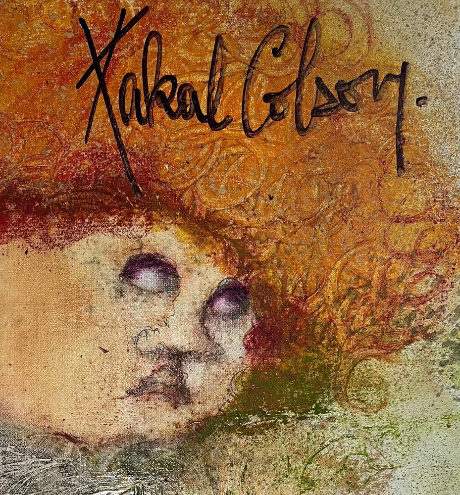 Chantal Kakal Colson, An Angel Passes, Oil on Canvas for sale at Pamono