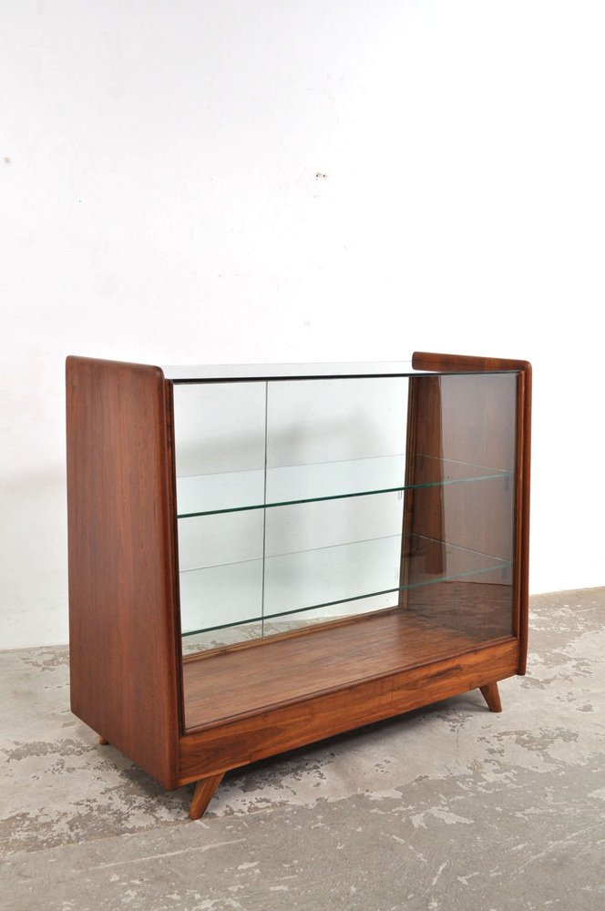 Vintage Shop Display Cabinet in Teak, 1960s for sale at Pamono