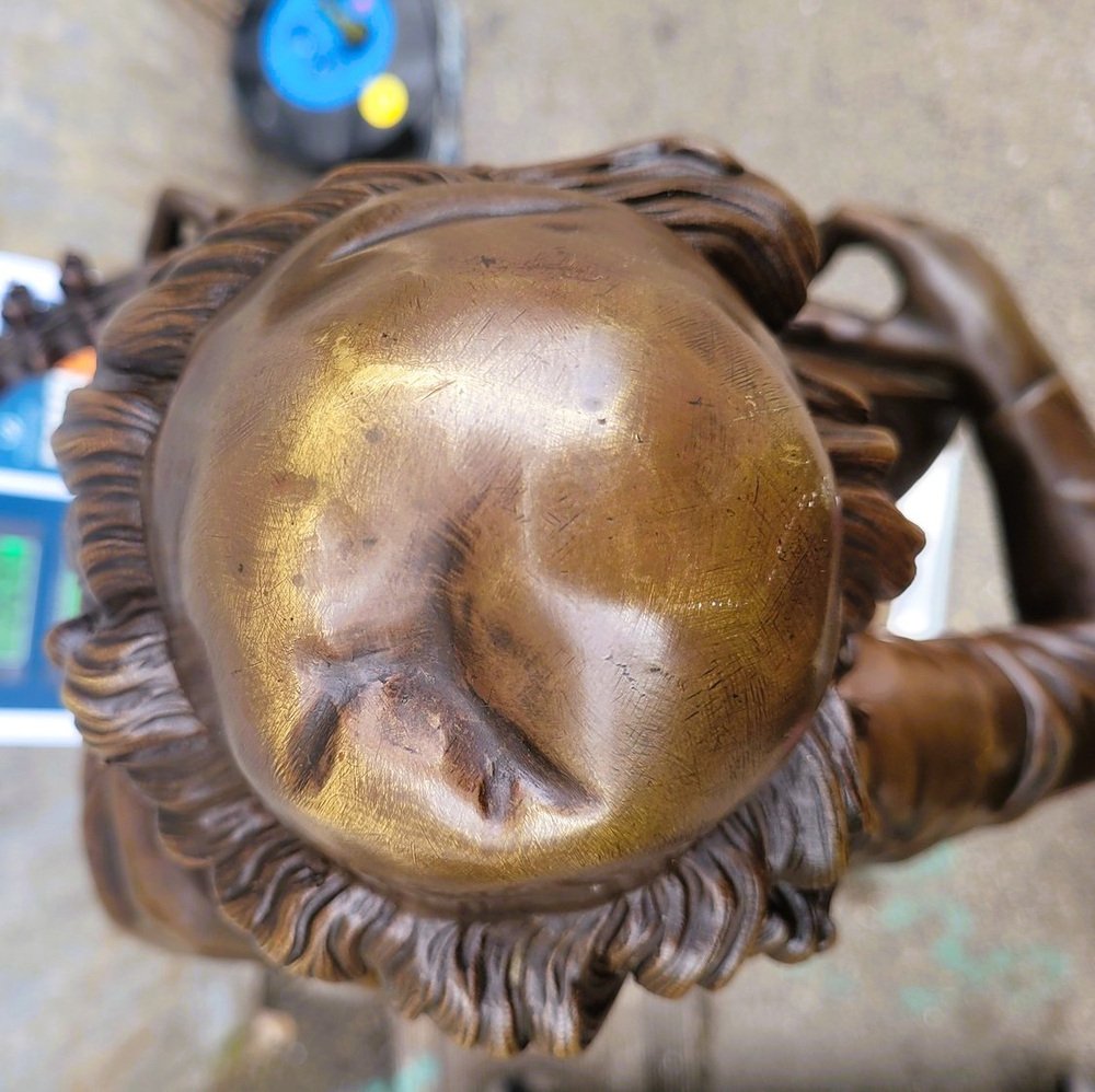 Paul Dubois, The Florentine Singer, 19th Century, Bronze for sale at Pamono