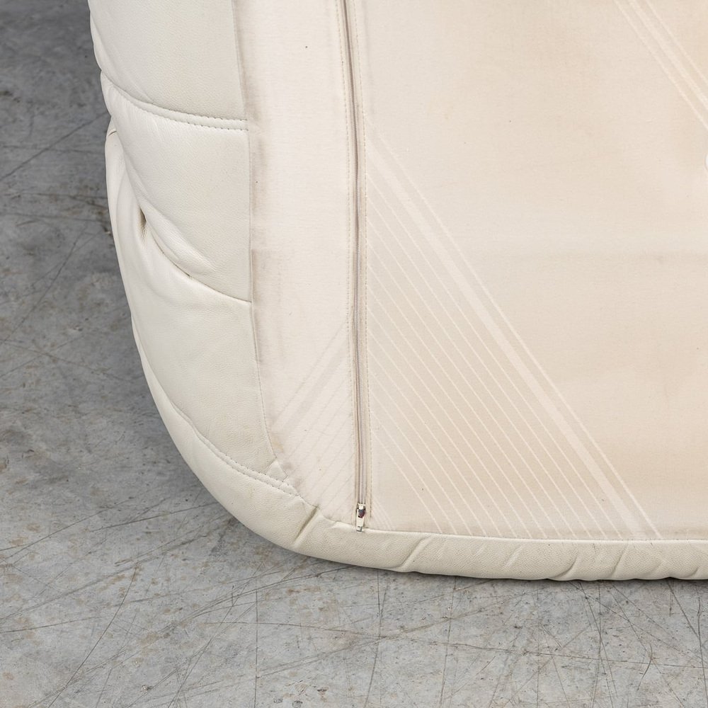 Cream Leather Togo 2-Seater Sofa by Michel Ducaroy for Ligne Roset ...