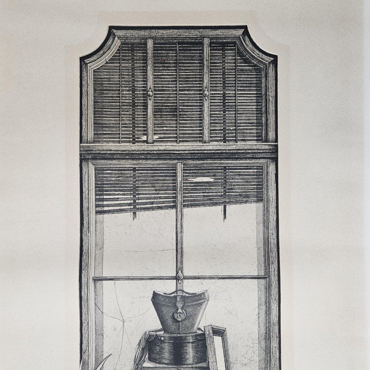Rolf Escher, Forgotten Window, 1977, Original Etching for sale at Pamono
