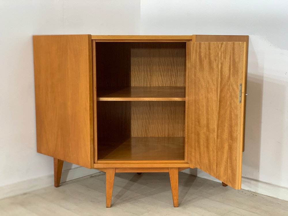 Mid-Century German Corner Cupboard for sale at Pamono