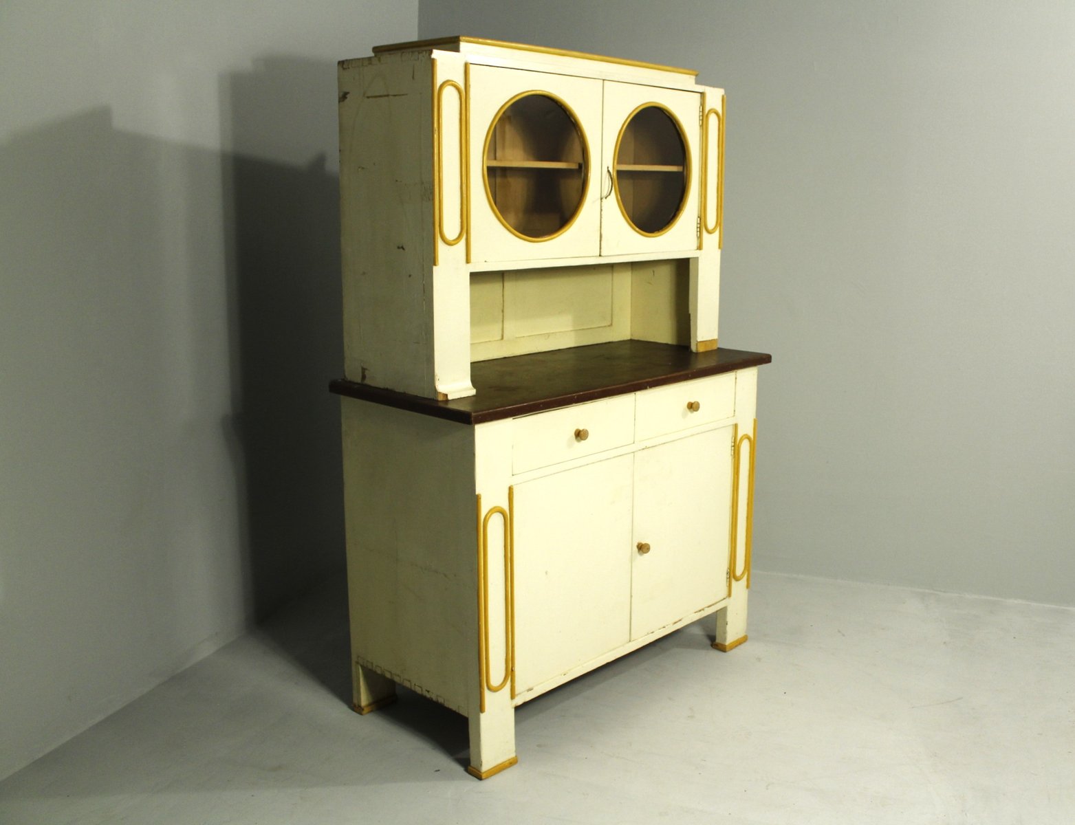 Rondocubist Kitchen Cupboard, Czech Republic, 1920s for sale at Pamono