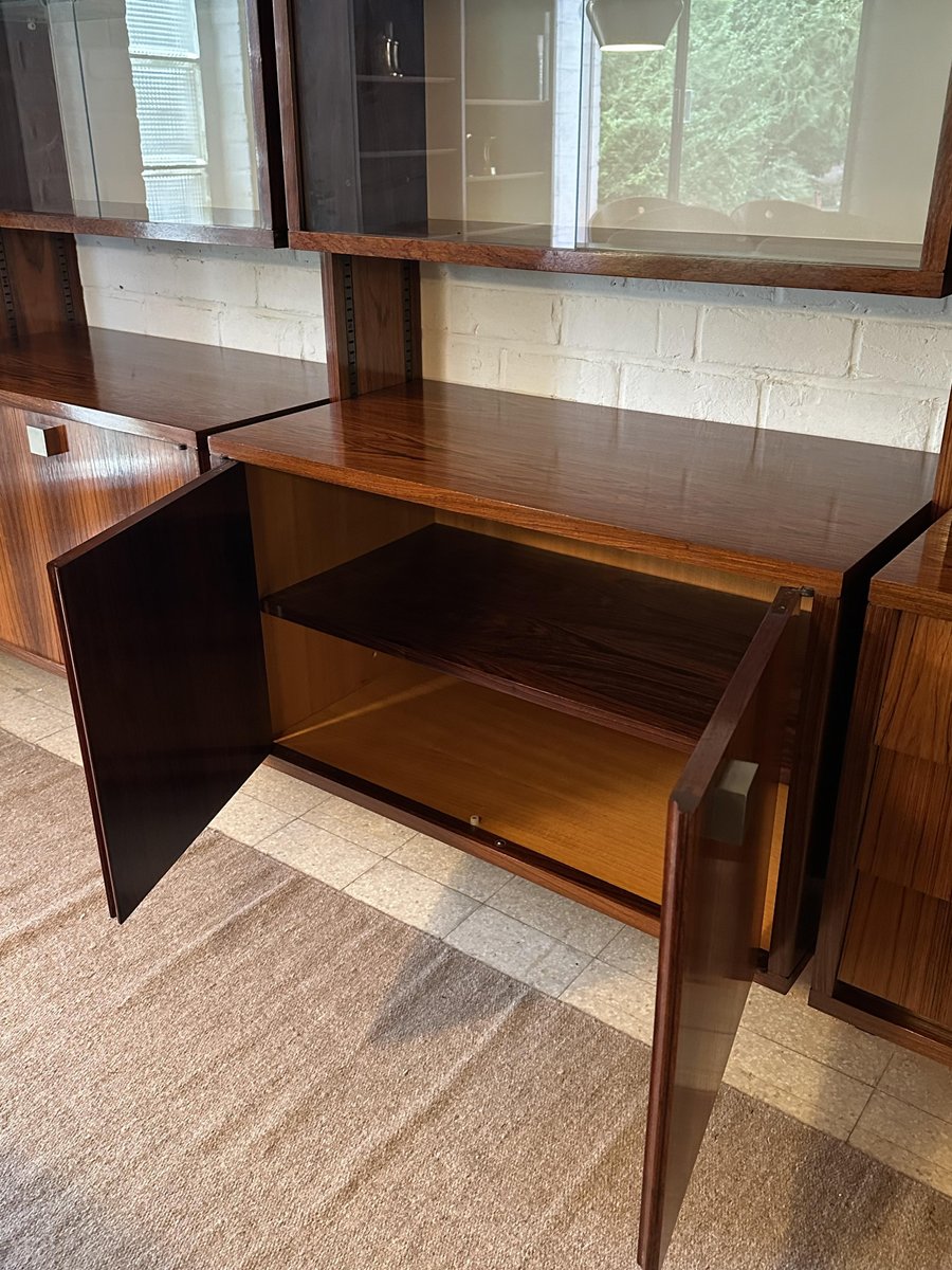 Indian Rosewood Wall Unit by Alfred Hendrickx for Belform, Belgium ...