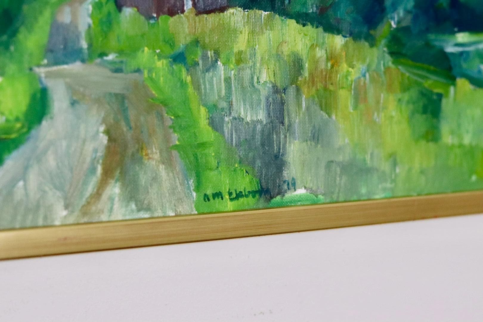 Ann Marie Ekbom, Swedish House, 1979, Oil on Board, Framed for sale at ...