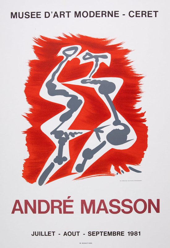 André Masson, Surrealist Characters, Lithograph for sale at Pamono