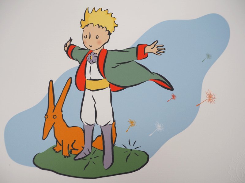 Antoine de Saint-Exupéry, Le Petit Prince et le Renard, Lithographie en ...