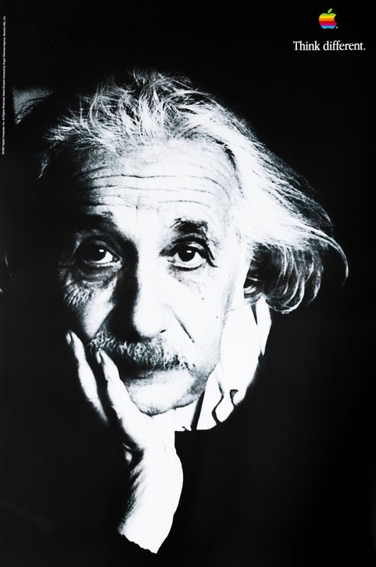 Apple Albert Einstein Poster for sale at Pamono