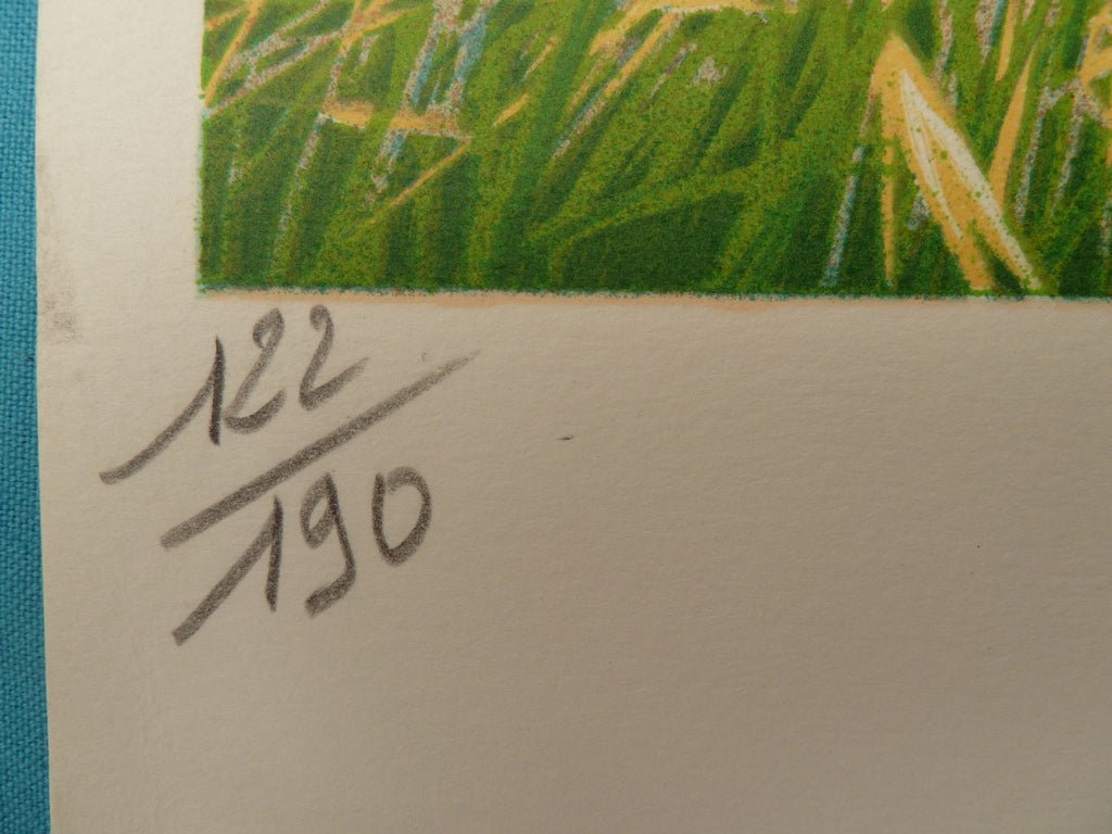 Daniel Sciora, Nude Around the Pool, Lithograph for sale at Pamono