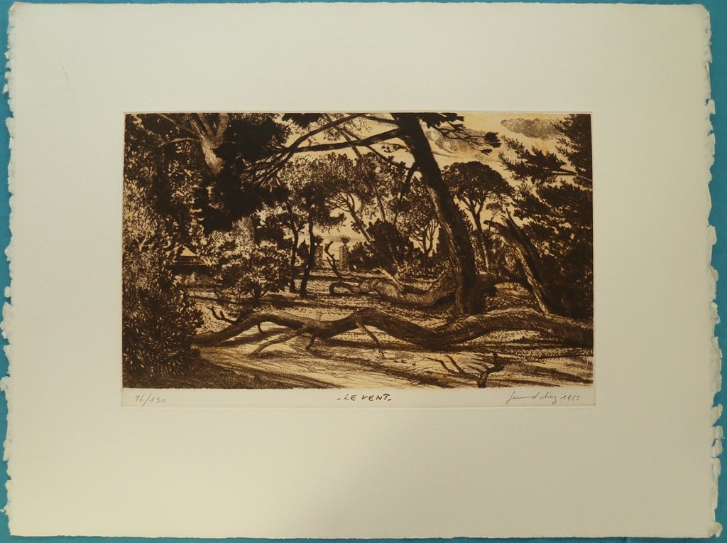 Gerard Diaz, The Wind, Engraving for sale at Pamono