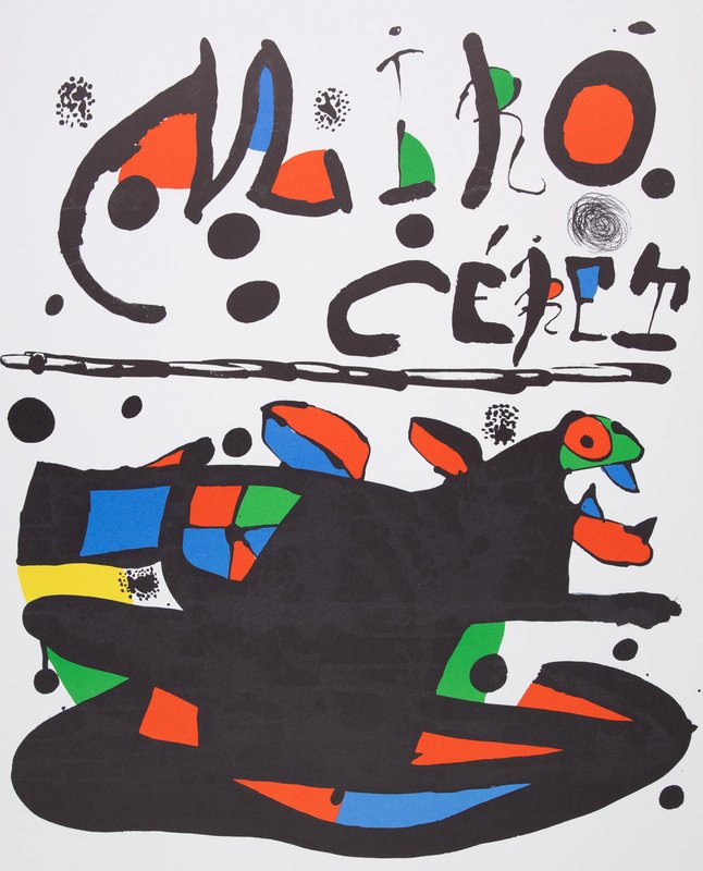 Joan Miro, Surreal Animal, Lithograph for sale at Pamono