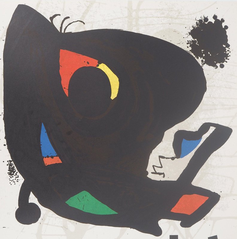 Joan Miro, Surreal Animal, Lithograph for sale at Pamono