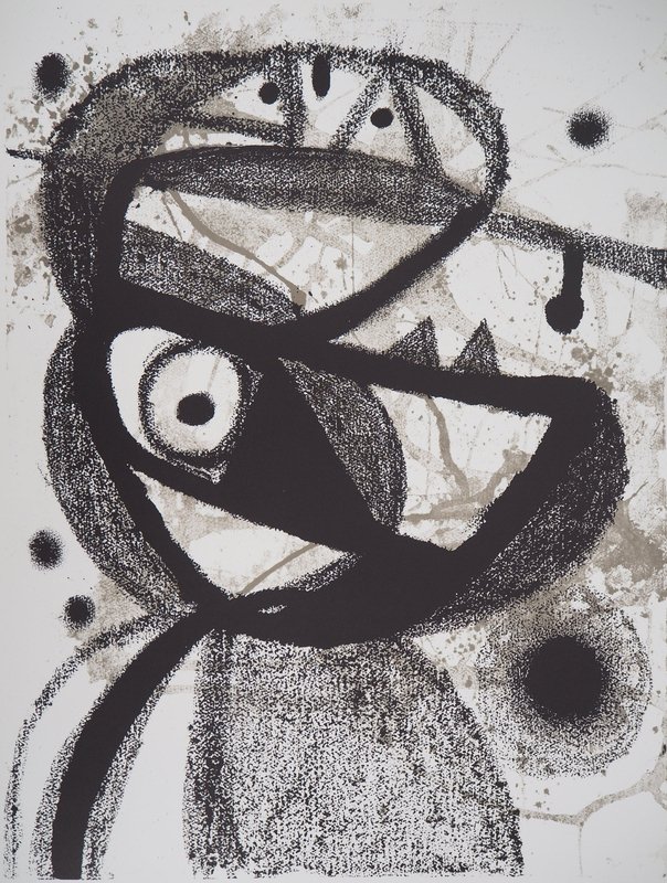 Joan Miro, Surreal Bird, Lithograph for sale at Pamono