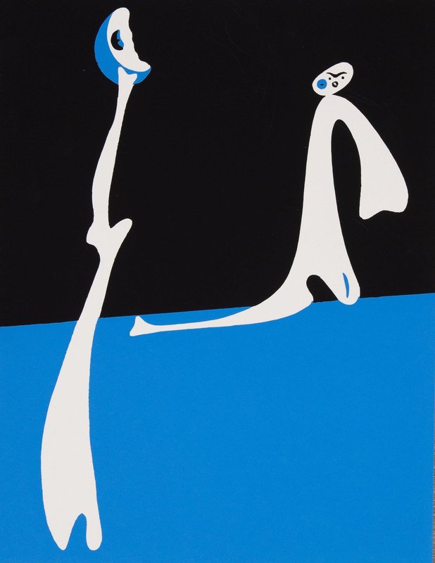 Joan Miro, Moonlight Character, Screenprint for sale at Pamono