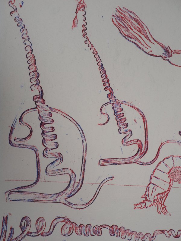 Max Ernst, Surrealist Composition, Lithograph for sale at Pamono