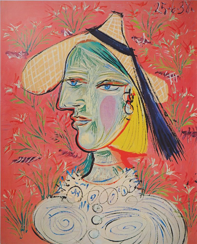 Pablo Picasso Woman with Hat Poster for sale at Pamono