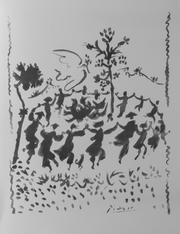 Pablo Picasso, Long Live Peace, Lithograph for sale at Pamono