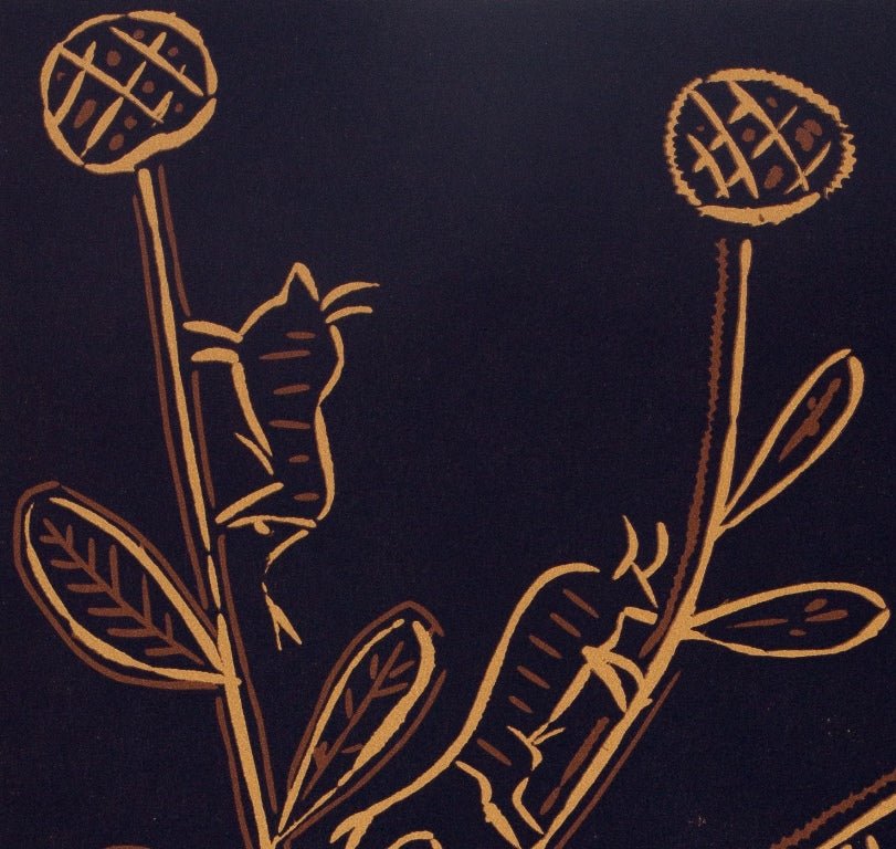 Pablo Picasso, Torito Plant, Linocut for sale at Pamono