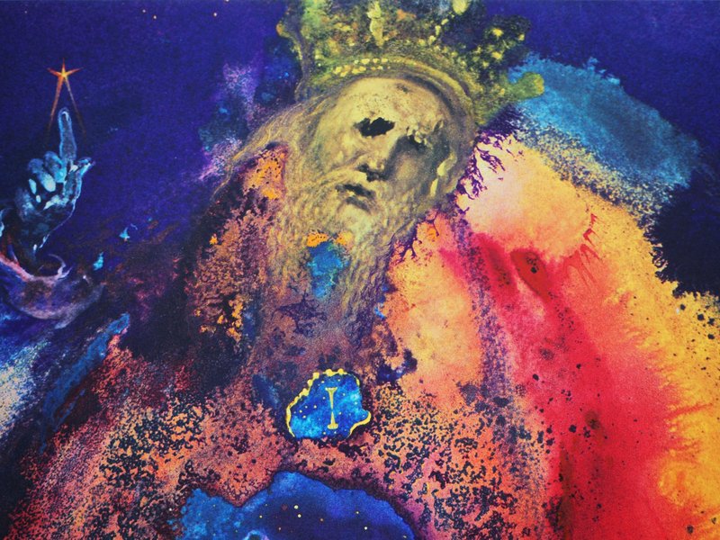 Salvador Dali, Crowned God, Lithograph for sale at Pamono