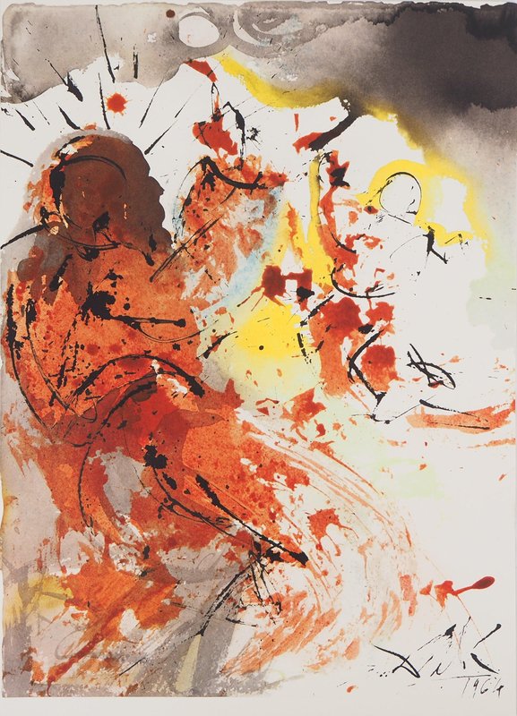 Salvador Dali, The Light, Lithograph for sale at Pamono