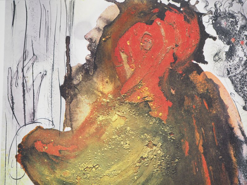 Salvador Dali, David's Prayer, Lithograph for sale at Pamono