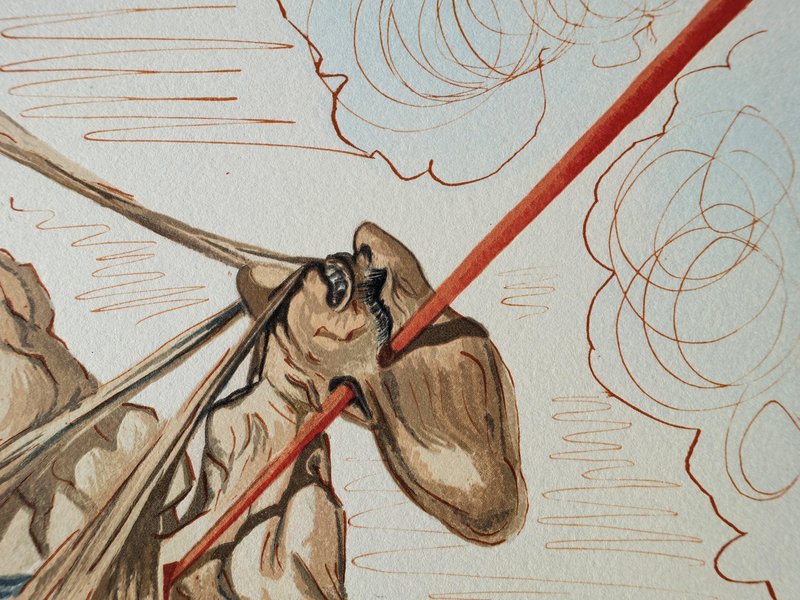 Salvador Dali, The Falsifiers, Woodcut for sale at Pamono