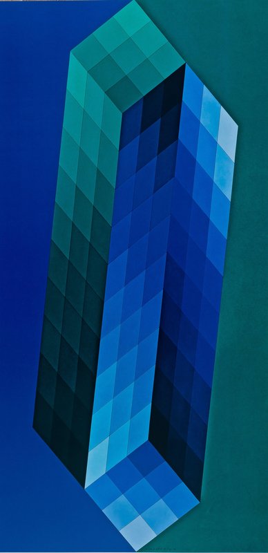 Victor Vasarely Eye Attack Poster for sale at Pamono