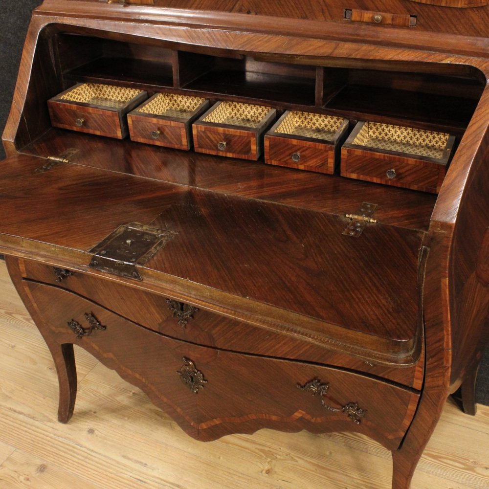 Genoese Inlaid Wood Trumeau, 1930s for sale at Pamono